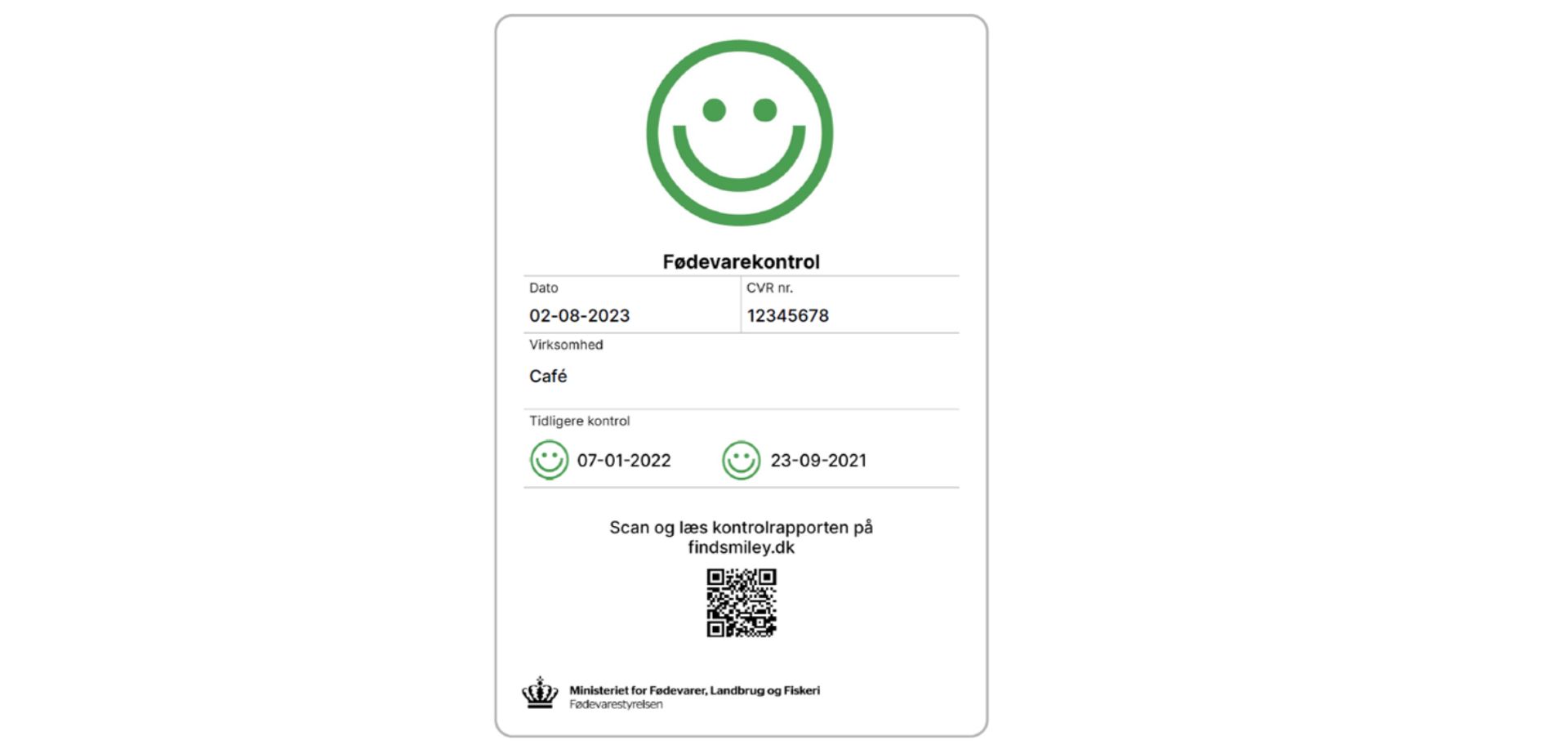 Smileymærket erstatter kontrolrapporten pr. 1. oktober 2023 | DRC